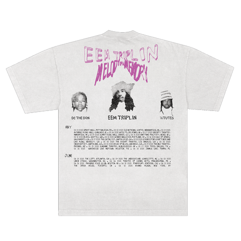 White Tour T-Shirt – Eem Triplin Official Store